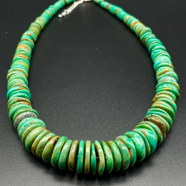 Green Turquoise Necklace - Etsy
