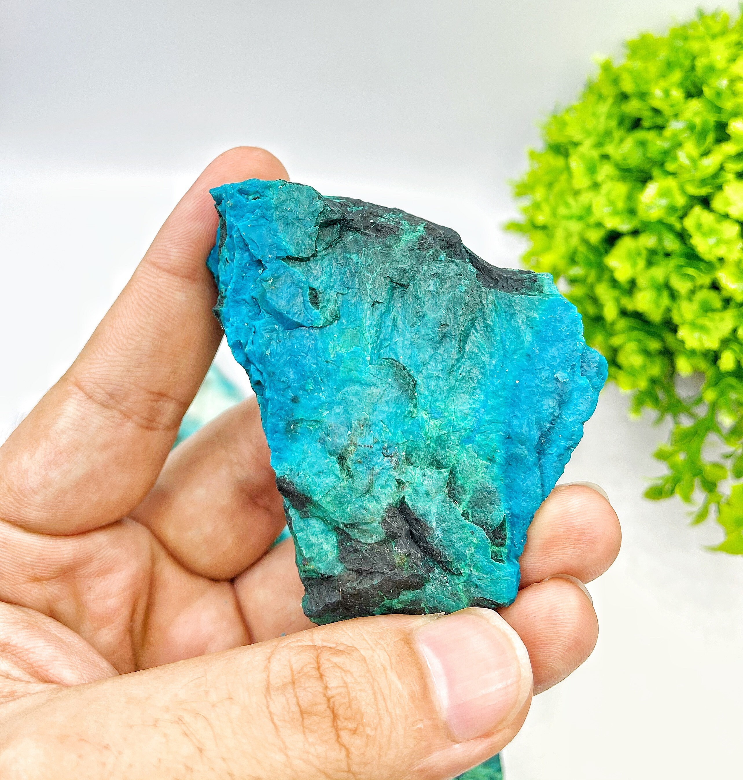 Natural Rough Chrysocolla stone for Cutting Healing and | Etsy