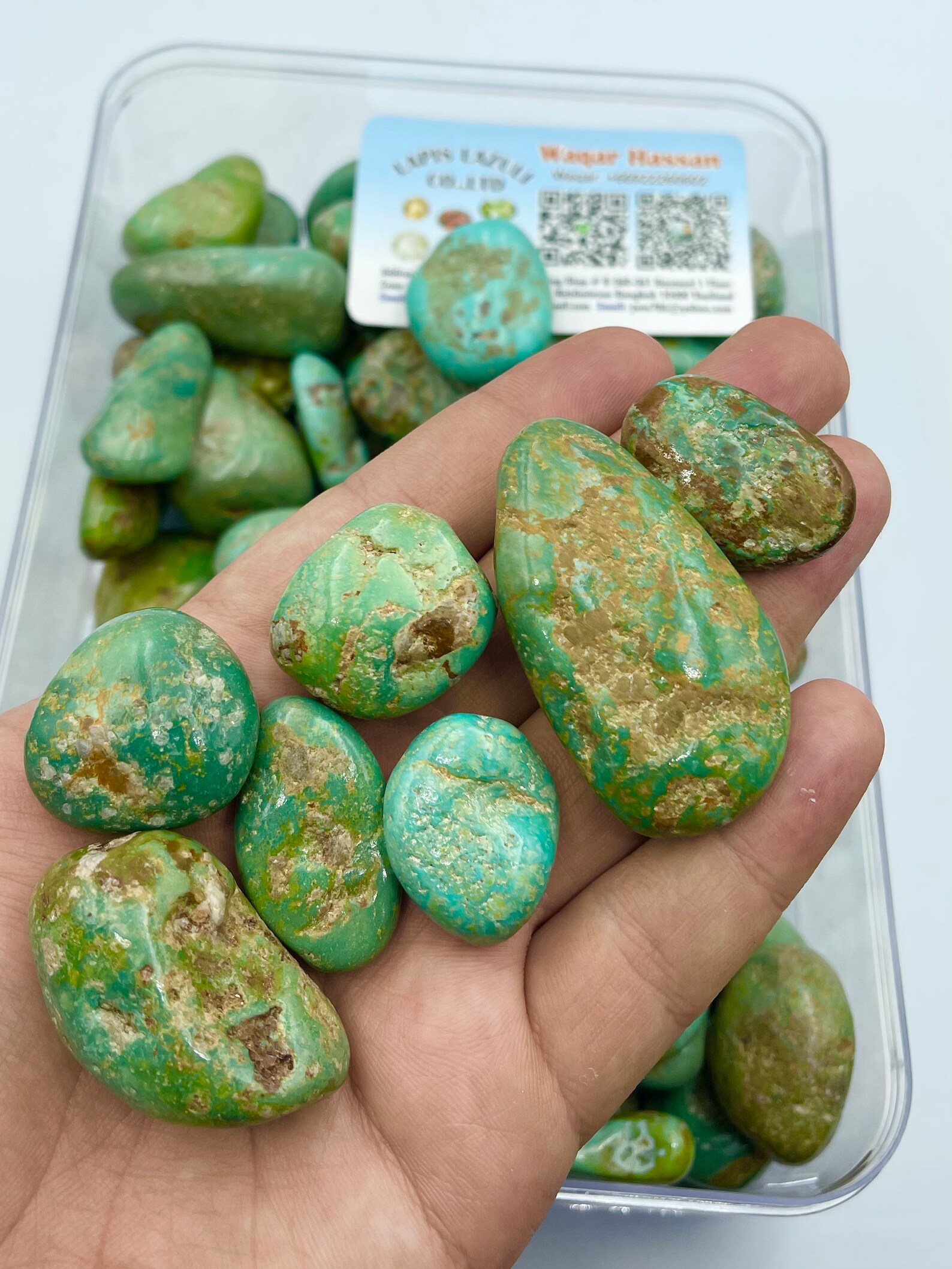 50 G 100% Natural Greenish Turquoise Nugget Tumbled Stone Natural ...