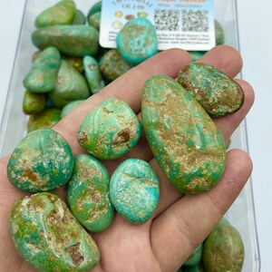 50 G 100% Natural Greenish Turquoise Nugget Tumbled Stone Natural ...