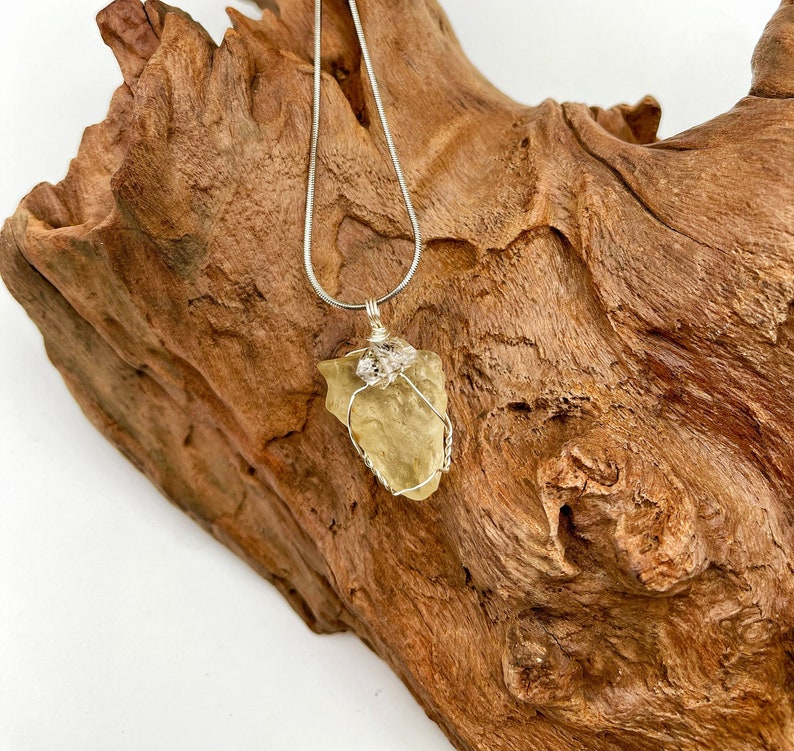 1 Pc Natural Libyan Dessert With Herkimer Quartz / Genuine Libyan ...
