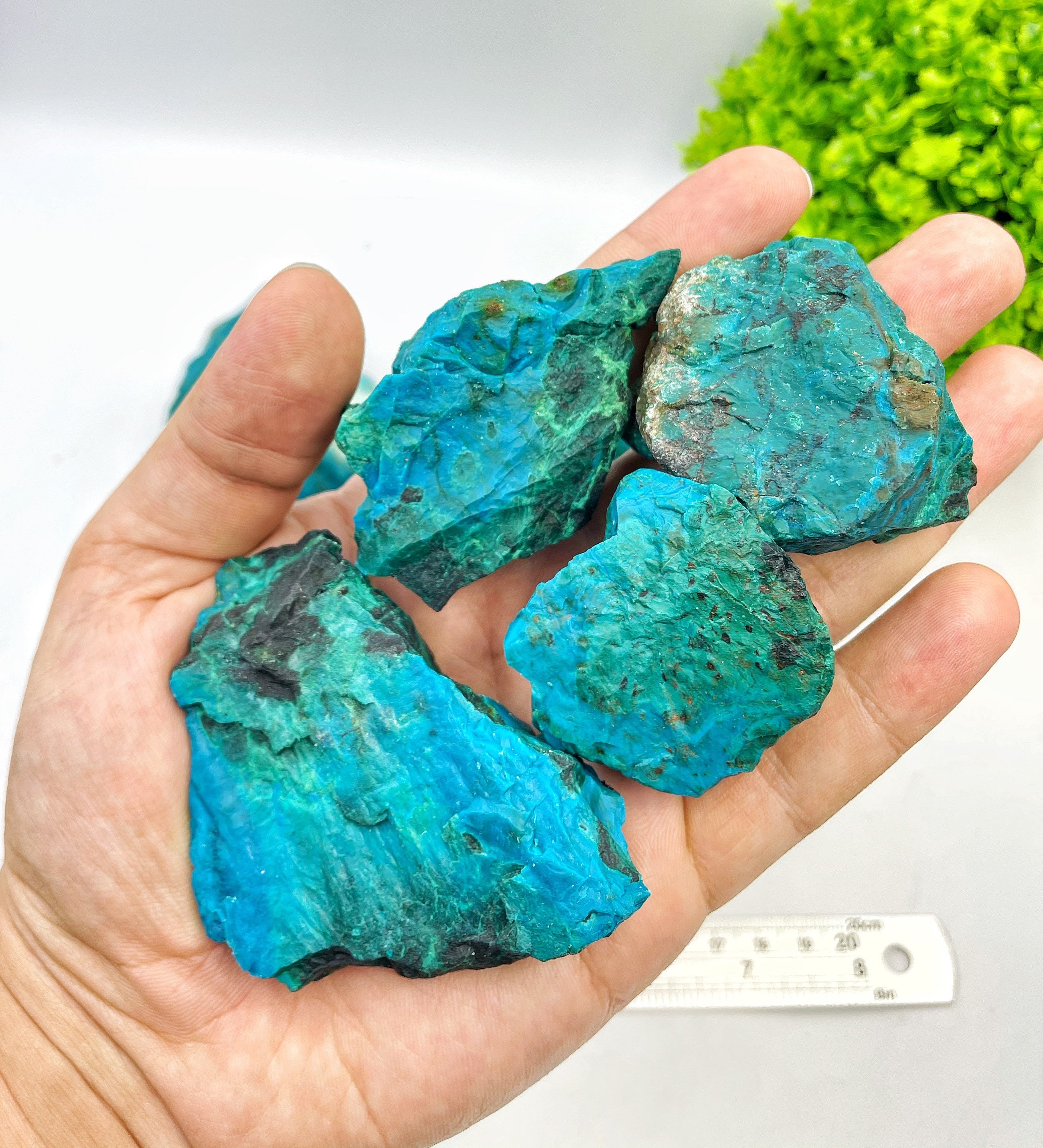 Natural Rough Chrysocolla Stone for Cutting Healing and Meditation ...