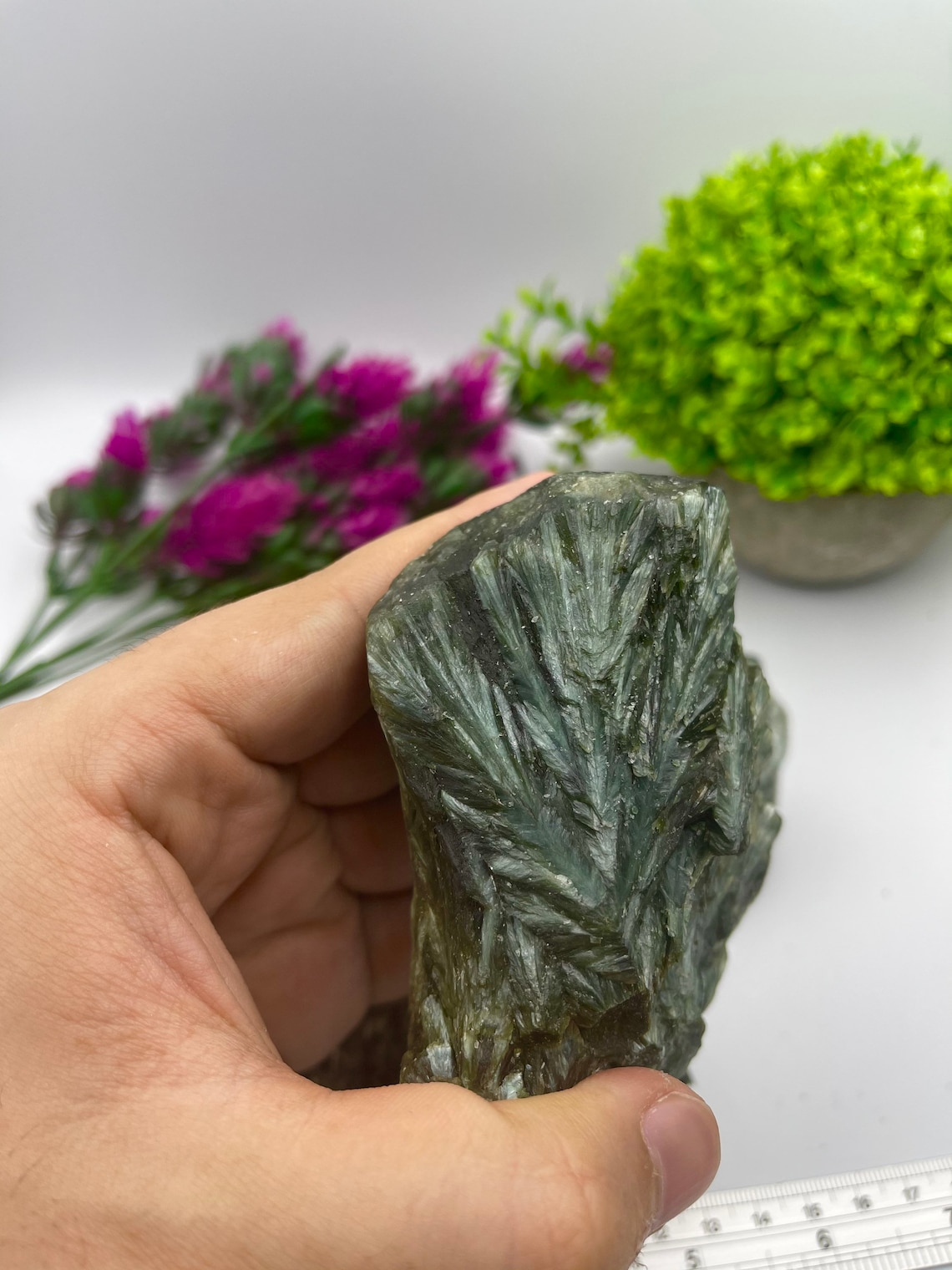 Natural Seraphinite Rough Stone Green AAA quality Raw | Etsy