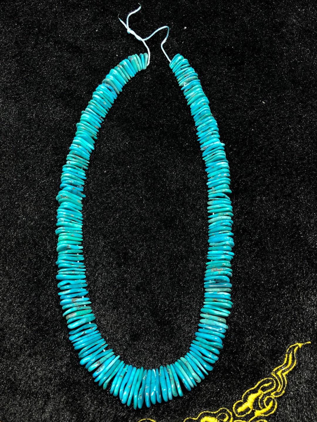 Natural Turquoise Drop Shape Necklace Sleeping Beauty Mine in Arizona ...