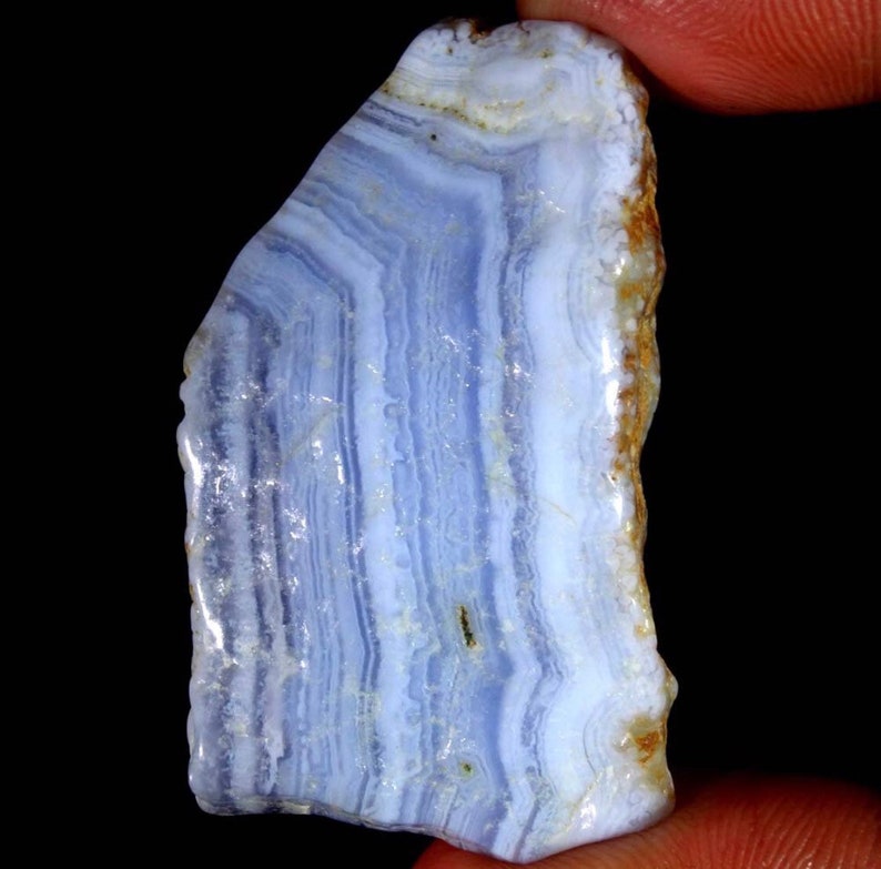 Natural Blue Lace Agate Rough Stone for Jewelry Making | Etsy