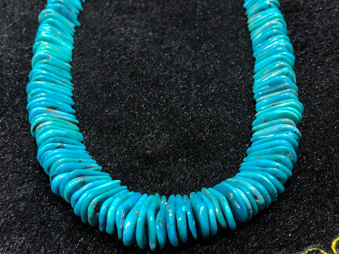 Natural Turquoise Drop Shape Necklace Sleeping Beauty Mine in | Etsy