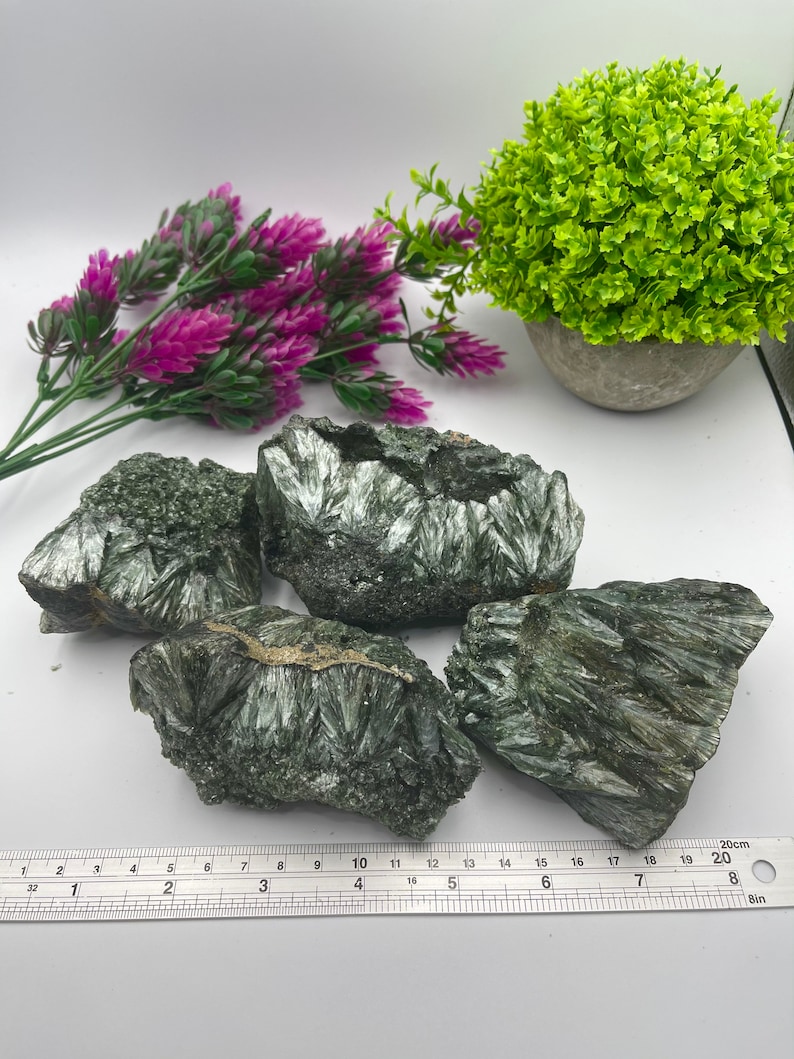 Natural Seraphinite Rough Stone Green AAA Quality Raw - Etsy