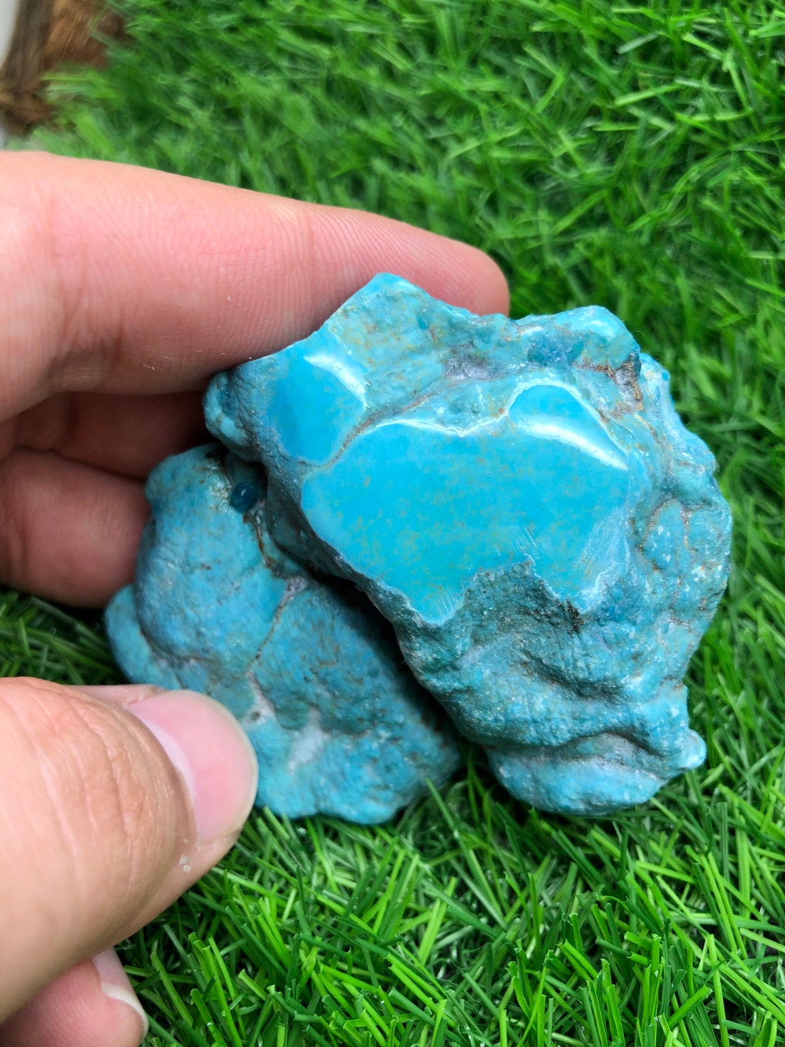 50 G Turquoise Stone 100% Natural Rough Turquoise Material - Etsy