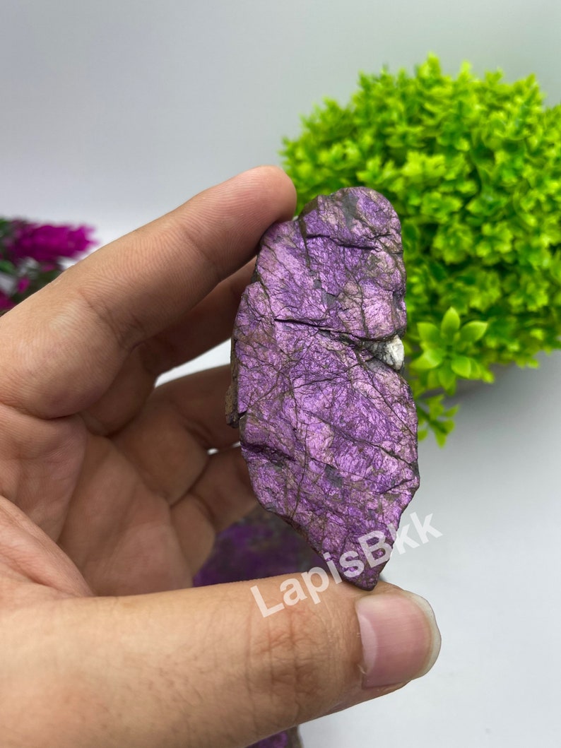 Natural Rough Purpurite Stone / Real 100% Natural Purpurite for Healing ...