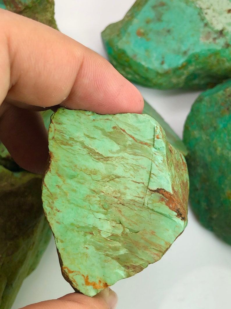 50 G Turquoise Stone 100% Natural Rough Turquoise Material | Etsy