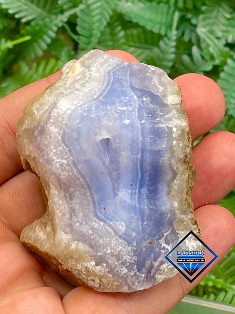 Natural Blue Lace Agate Rough Stone for Jewelry Making | Etsy