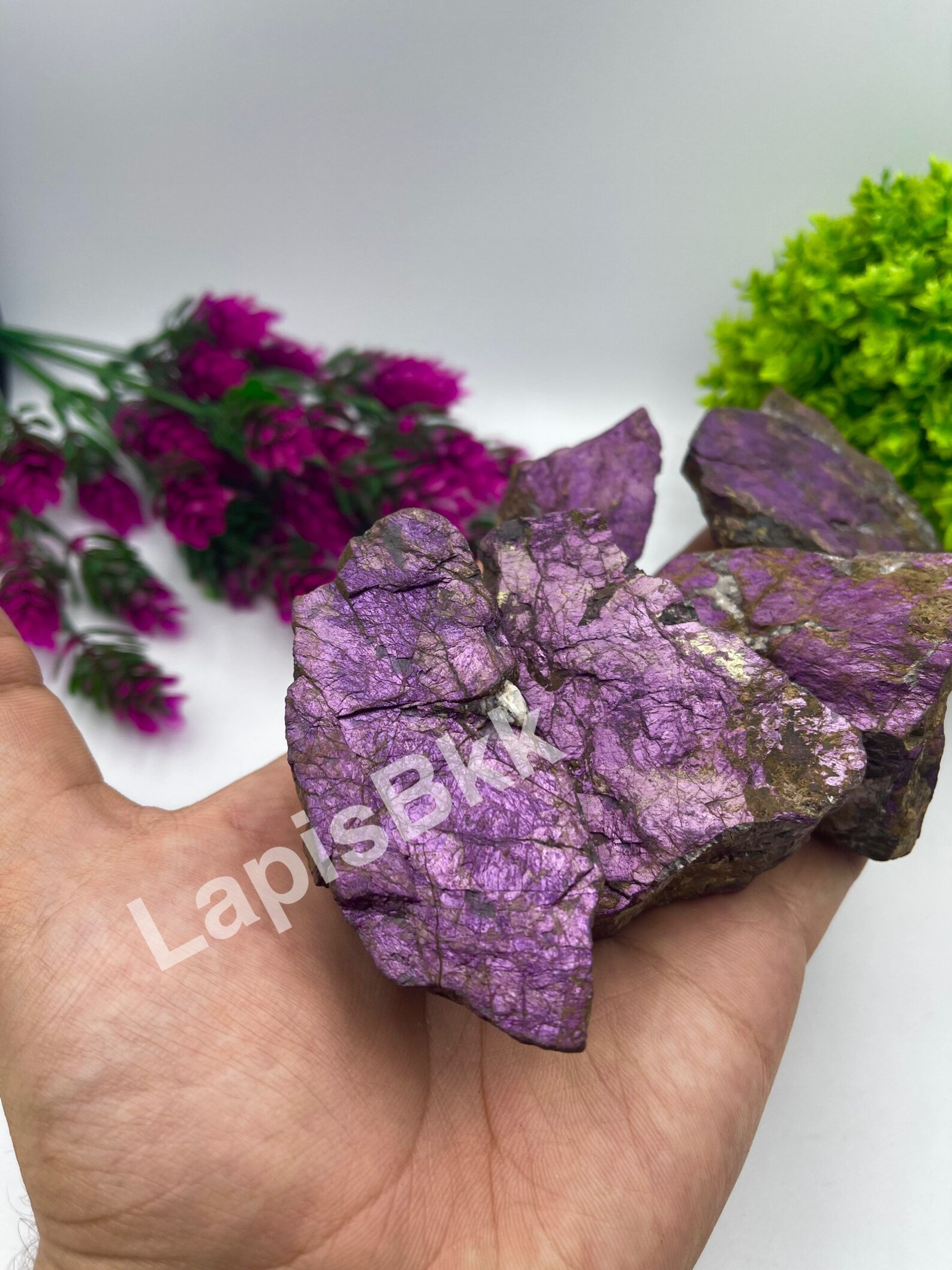 Natural Rough Purpurite Stone / Real 100% Natural Purpurite for Healing ...