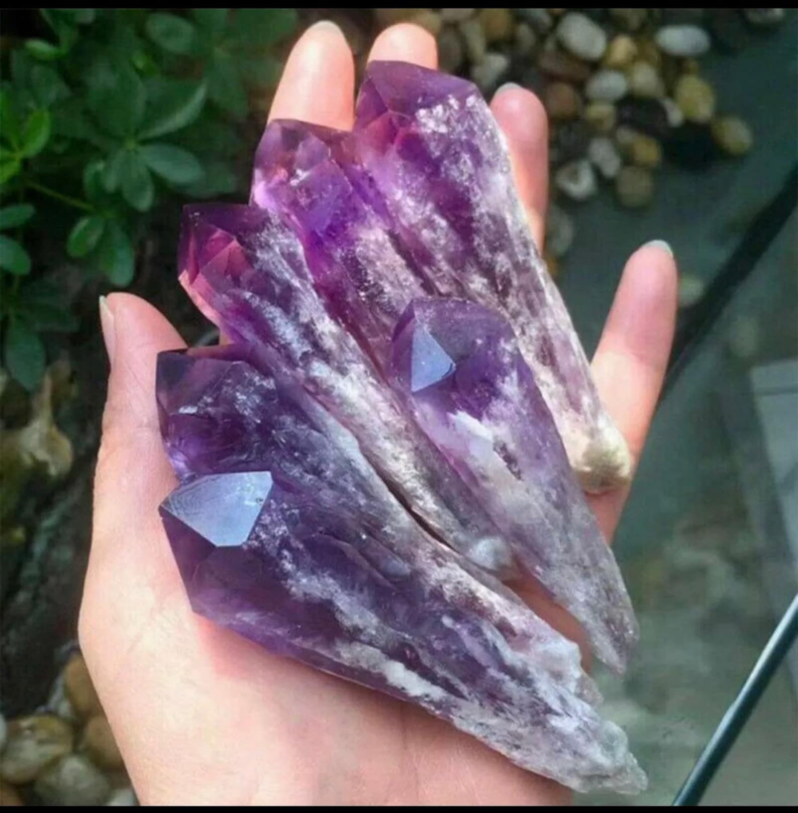 Natural Amethyst Crystal Point / Brazilian Amethyst Crystals Point ...
