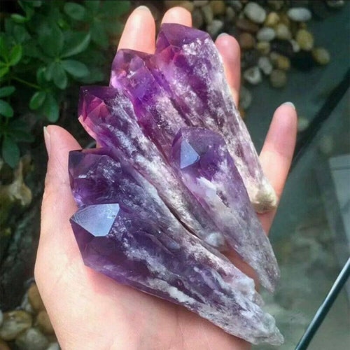 Natural Amethyst Crystal Point / Brazilian Amethyst Crystals | Etsy
