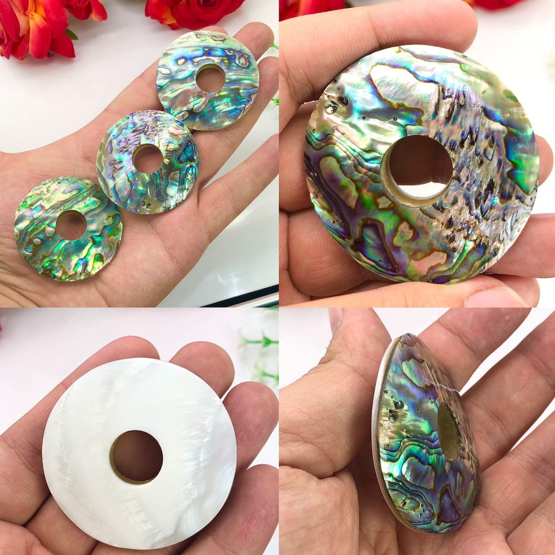 Natural Abalone Shell Disc Round Beautiful Piece for Making Jewelry - Etsy
