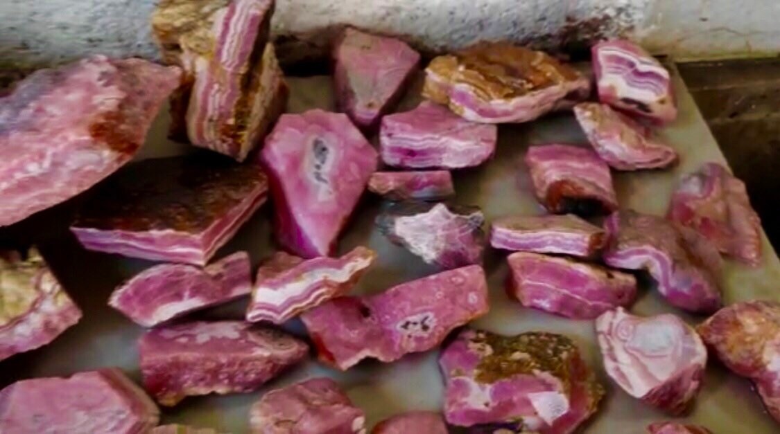 Rough Rhodochrosite Stone Natural Raw Rhodochrosite Rough | Etsy