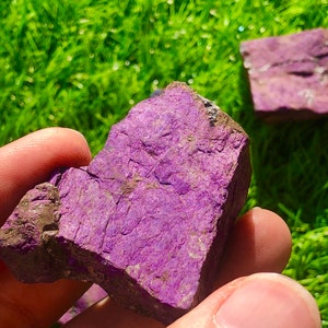 Natural Rough Purpurite Stone / Real 100% Natural Purpurite for Healing ...