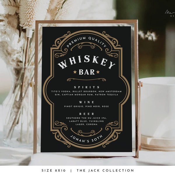 Whiskey Bar Sign - Etsy