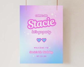 Malibu Barb Editable Welcome Sign Barb Doll Custom Sign Template Barb ...