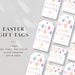 Easter Gift Tag Template Printable Easter Basket Favor Tags Happy ...