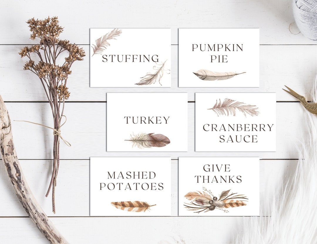 Friendsgiving Buffet Card Thanksgiving Buffet Card Fall Food - Etsy
