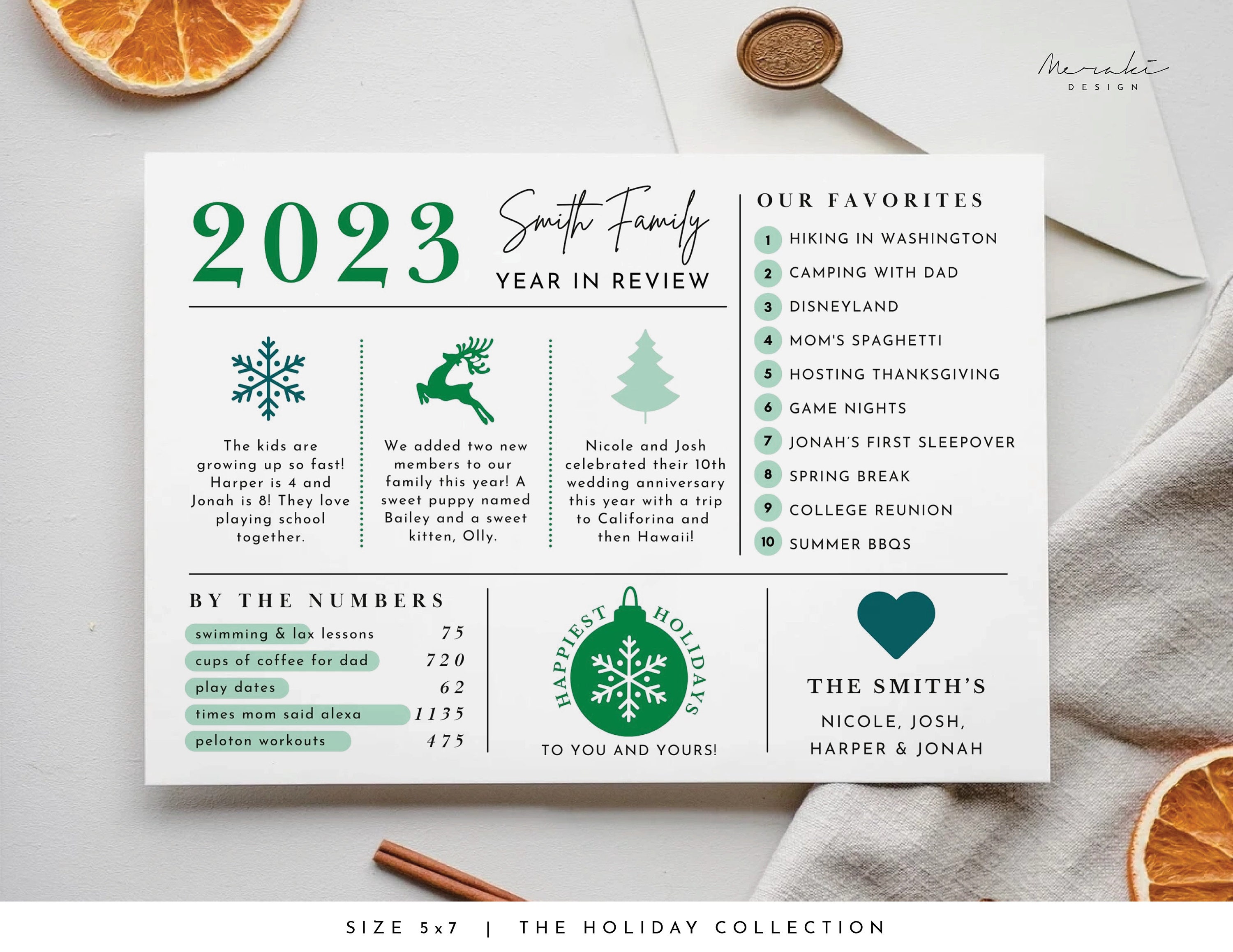 Infographic Holiday Card