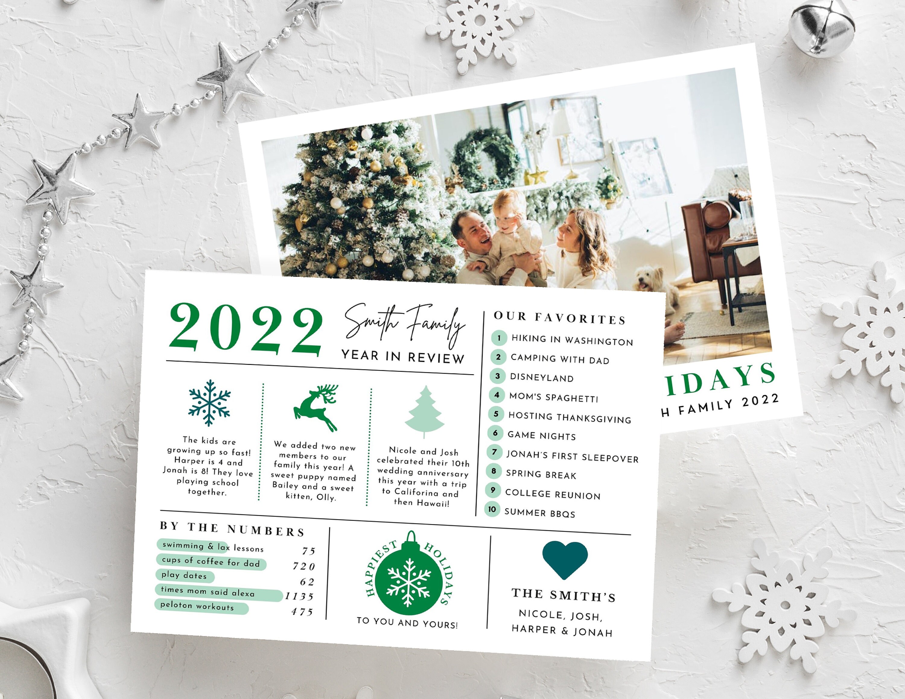 Infographic Year In Review Template