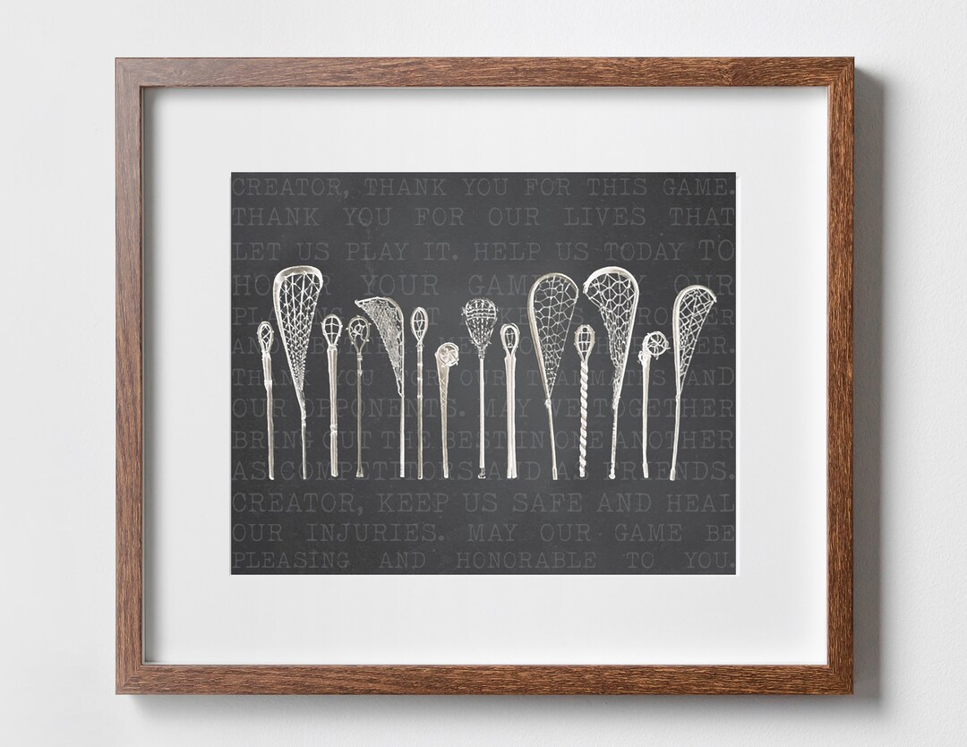 Lacrosse Art Print Lacrosse Wall Art Lacrosse Gift Ideas Lacrosse ...