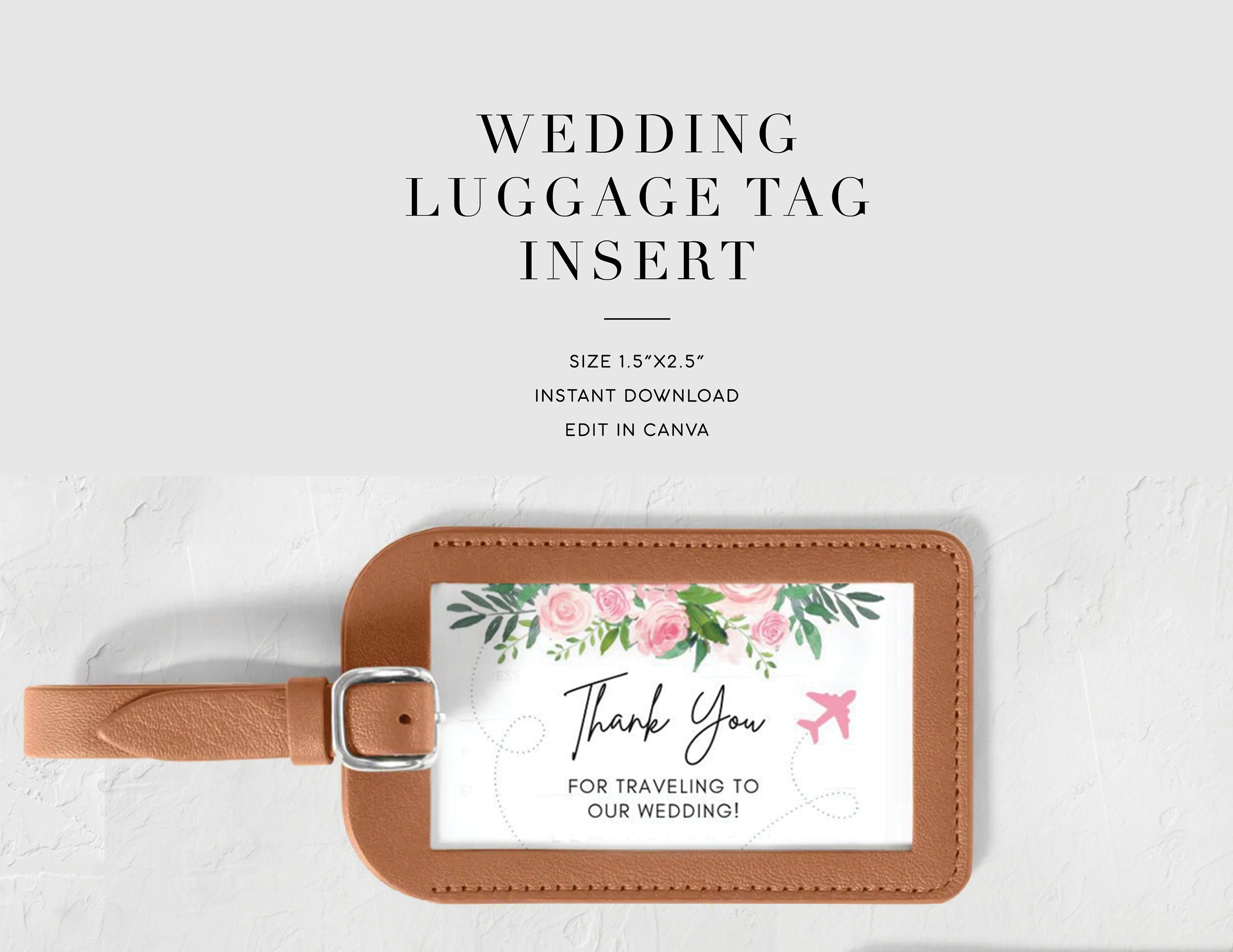 Luggage Tag Insert Template