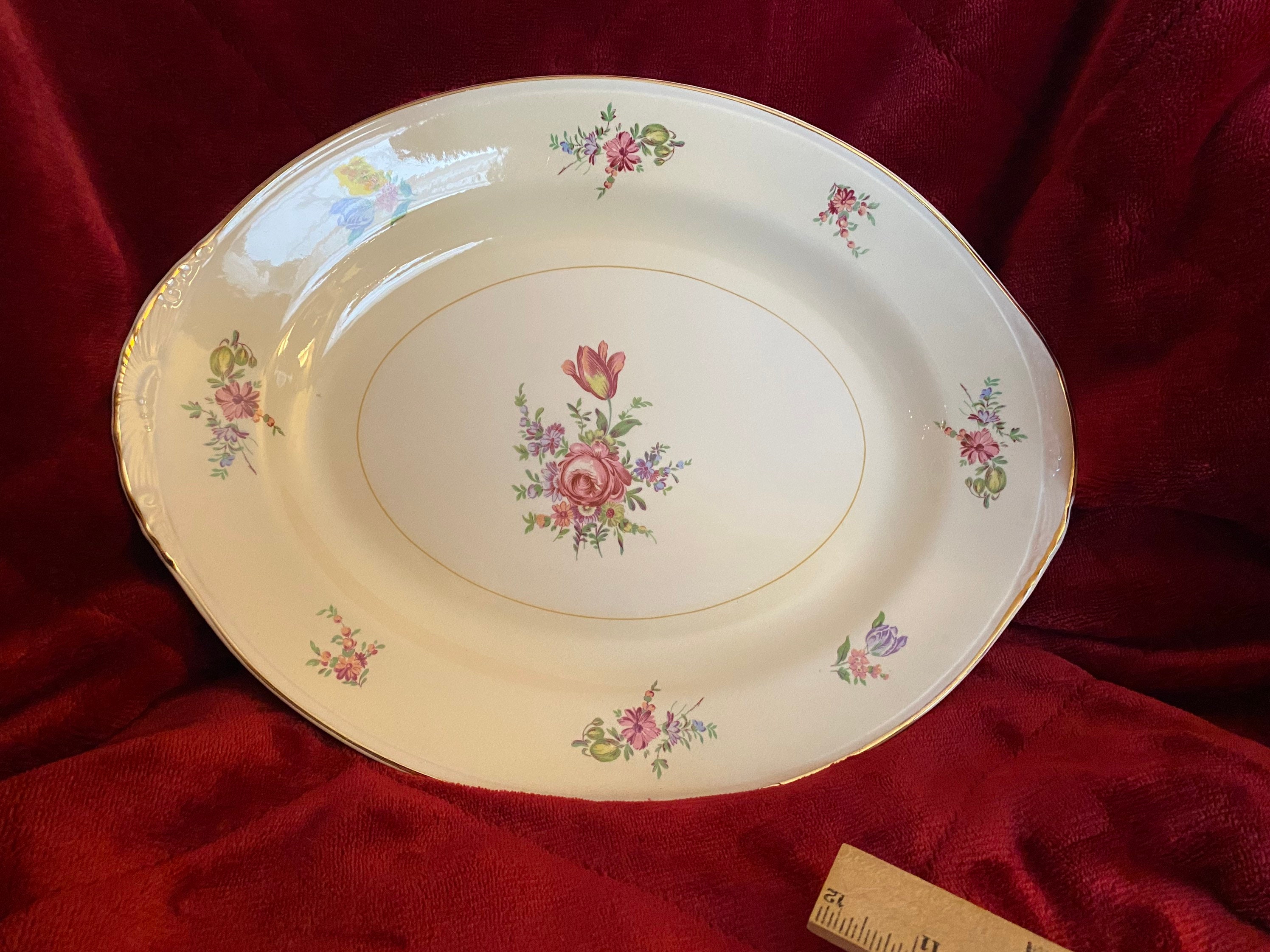 Household Institute Priscilla Pattern Serving Platter - Etsy