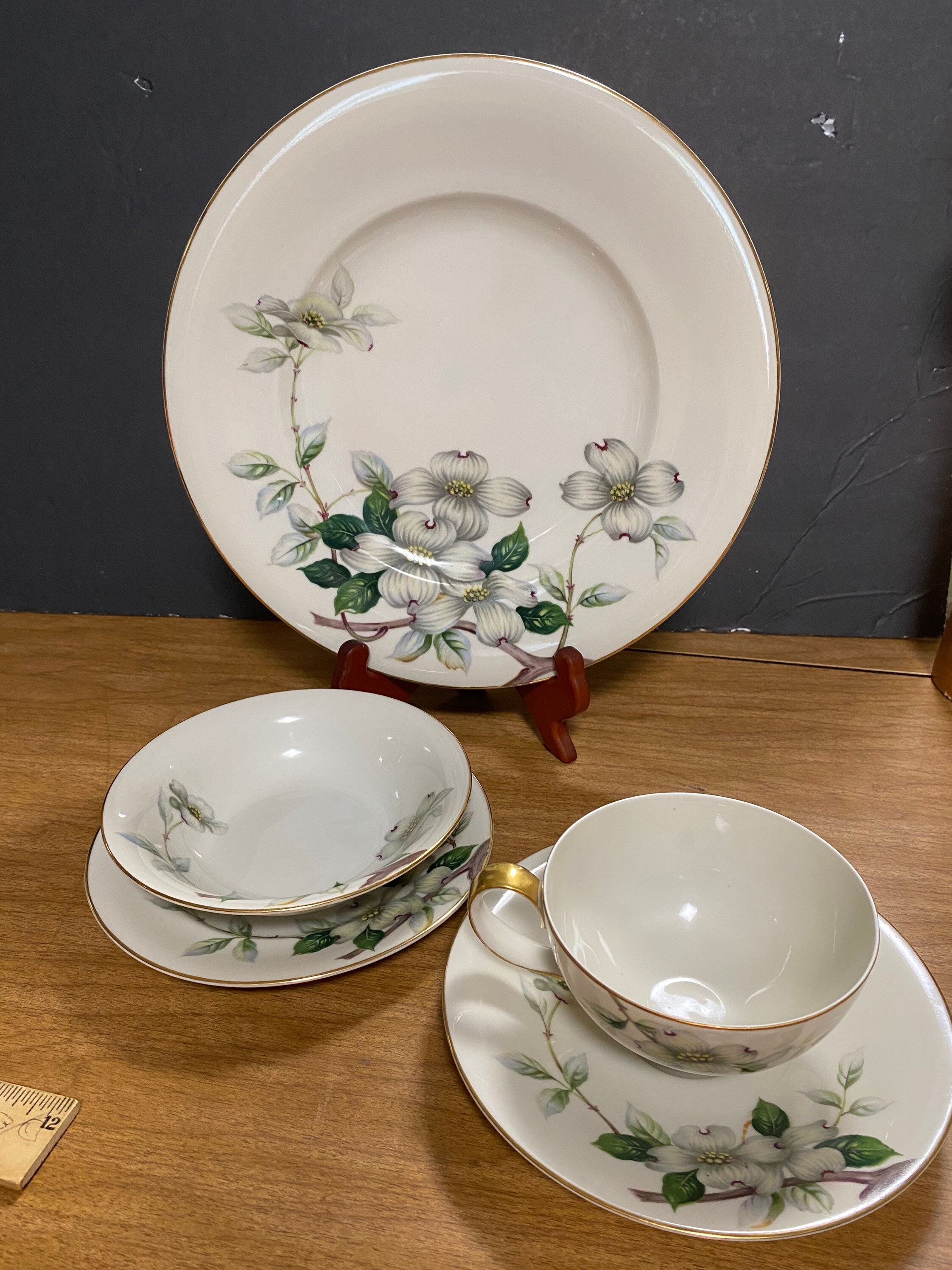 Meito Norleans China Livonia Pattern 5 Piece Place Setting Ivory - Etsy