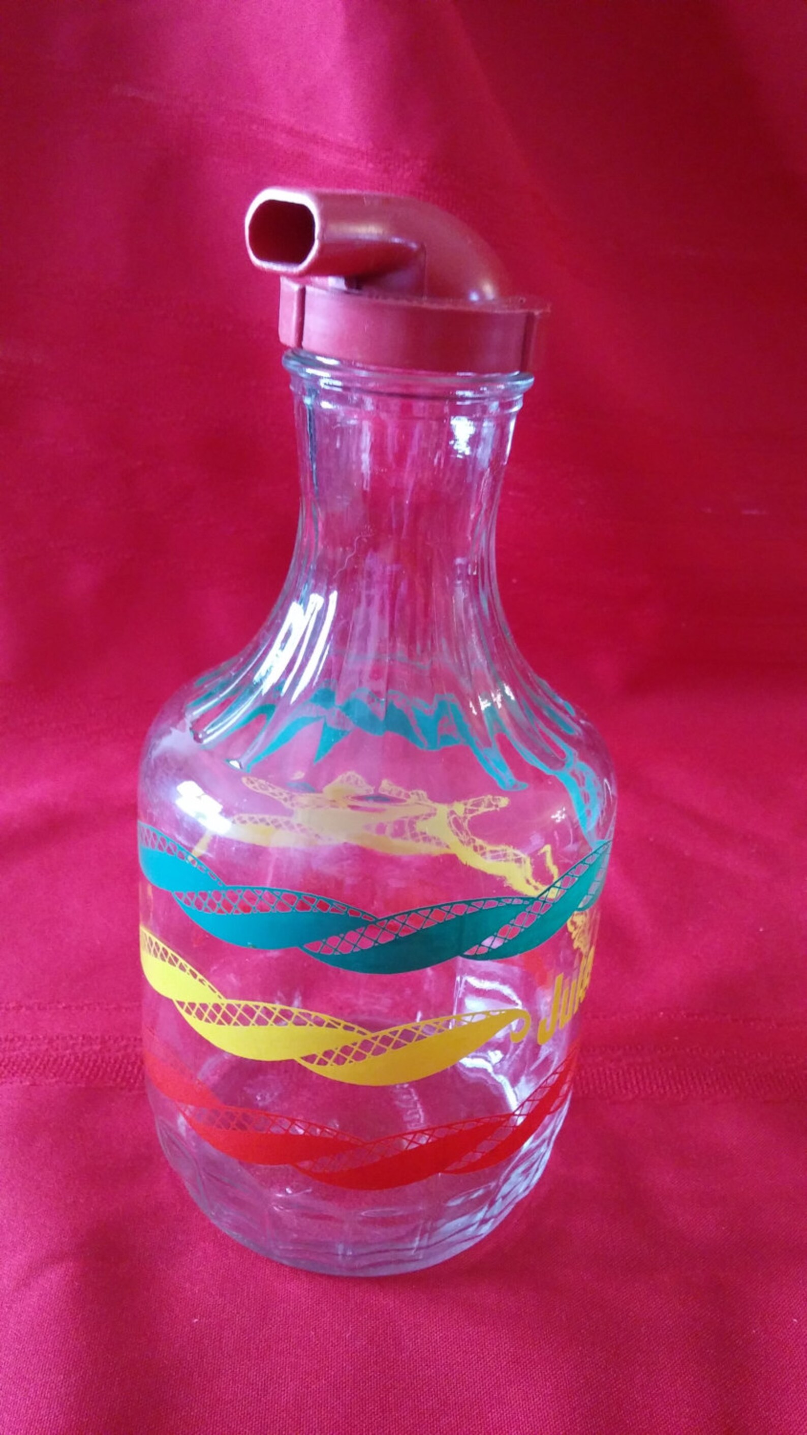 Retro Duraglas Juice Bottle/decanter With EZ Pour Spout - Etsy