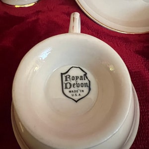 Royal Devon Tea Cup and Saucer - 4 Cups and 4 Saucers - Etsy