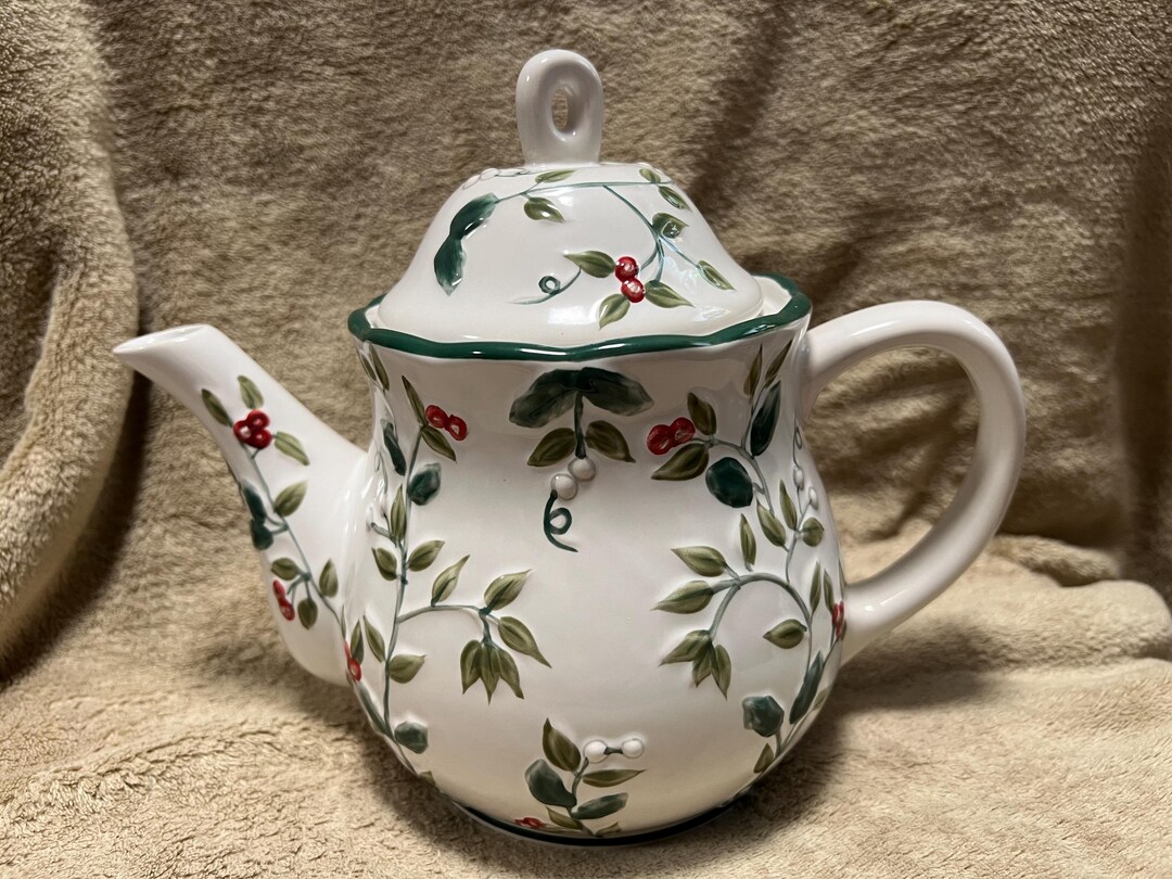 Pfaltzgraff Winterberry Tea Pot - Etsy