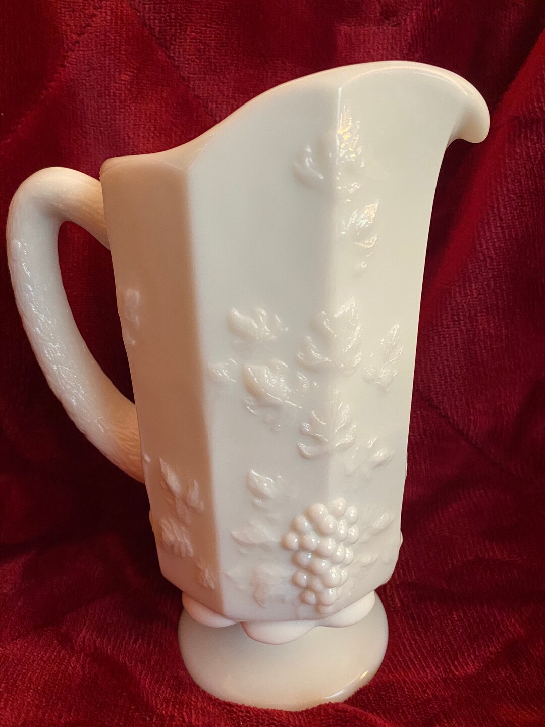 Westmoreland White Milk Glass Pitcher - Etsy
