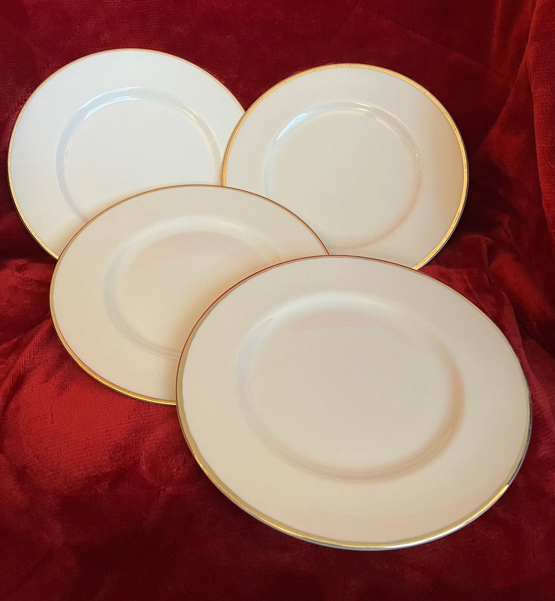 Set of 4 Royal Devon Gold Rim Salad Plates - Etsy
