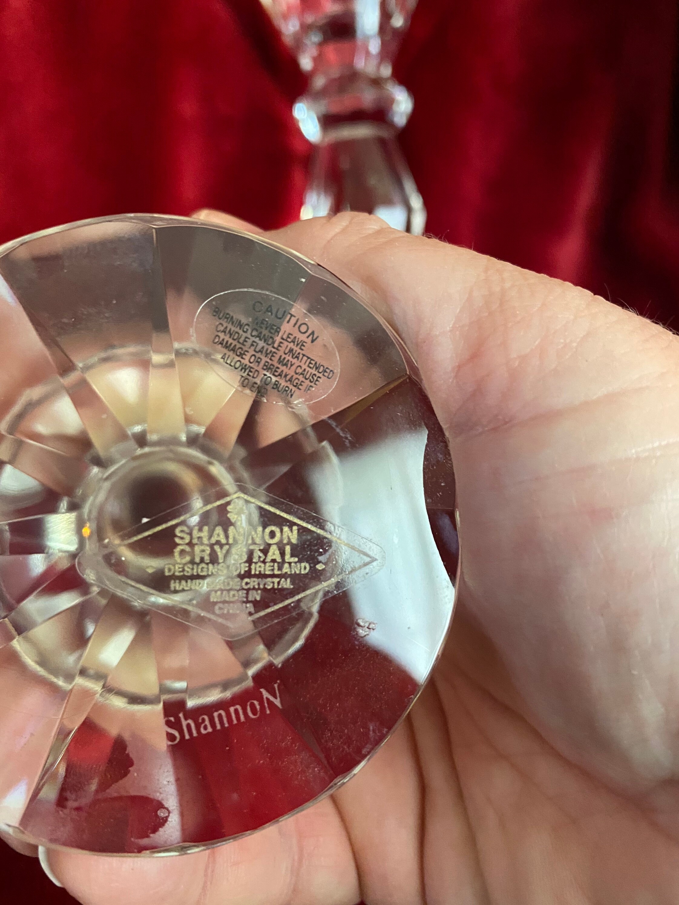 Shannon Crystal Designs of Ireland Candlesticks - Etsy
