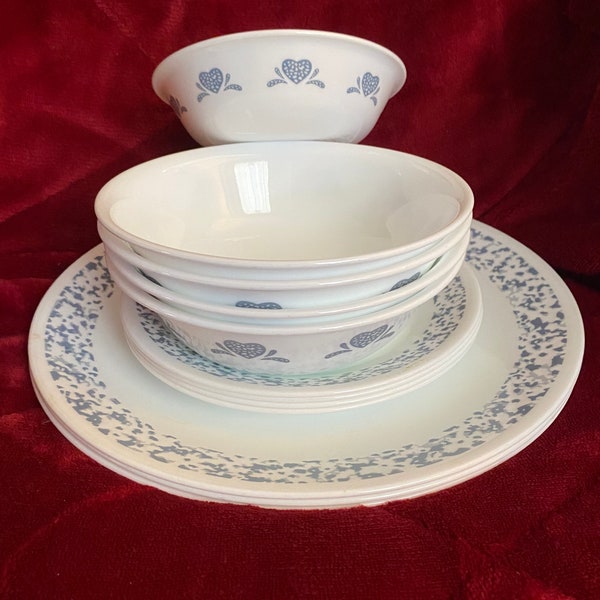 Corelle Blue Hearts - Etsy