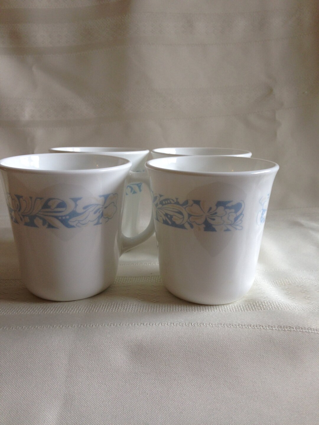 Vintage Corning Ware Cups, Sea and Sand Pattern, 4 Mugs - Etsy