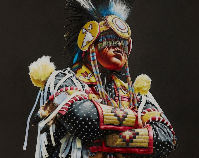 Canvas Print of "the Grass Dancer" by Oklahoma Cherokee Artist Bryan ...