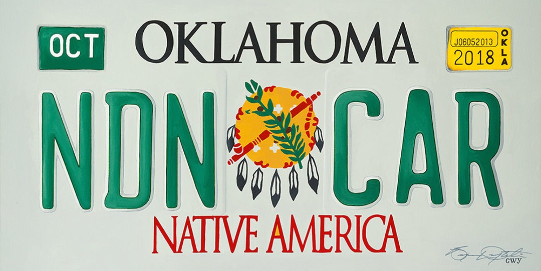 Individual "ndn Car" Sticker by Oklahoma Cherokee Artist Bryan Waytula ...