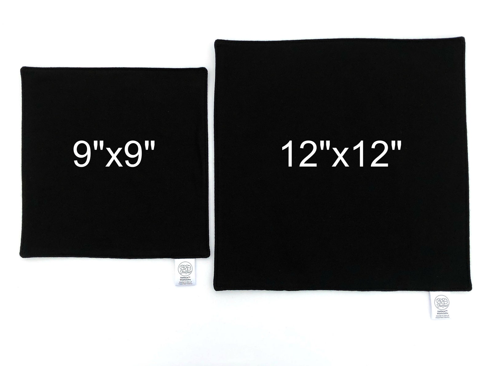 Soft Black Face Cloths, Black Washcloths, Makeup Remover Cloths for ...
