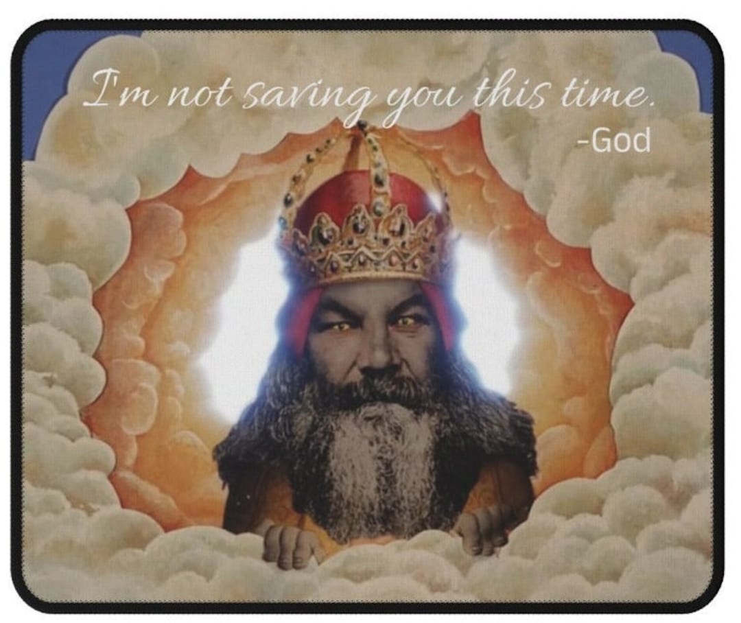 Salty God Monty Python Holy Grail God Speaking to Arthur Funny Movie ...