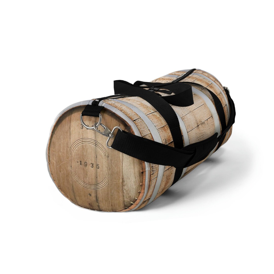 Wine Barrel Duffel Bag Cask Oak Design Optical Illusion - Etsy