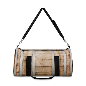 Wine Barrel Duffel Bag - Cask Oak Design, Optical Illusion Pattern ...