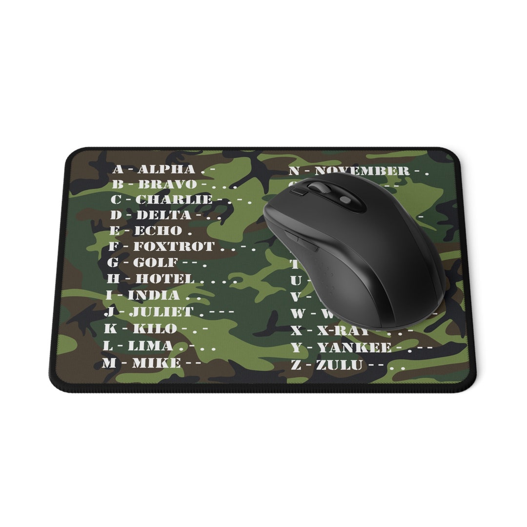 US Military Phonetic Alphabet Morse Code Camouflage Pattern - Etsy UK