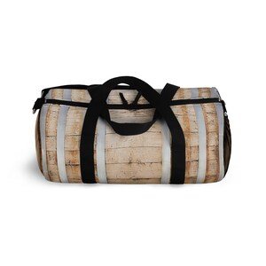 Wine Barrel Duffel Bag - Cask Oak Design, Optical Illusion Pattern ...