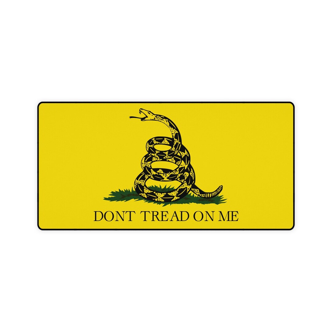 Gadsden Flag Gun Desk Mat, Firearms Desk Pad, Shooting Range Desk Mat ...