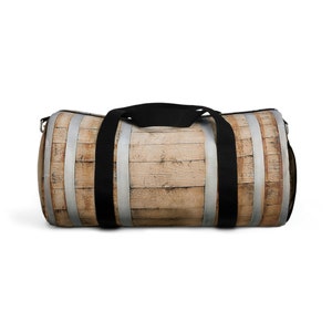 Wine Barrel Duffel Bag - Cask Oak Design, Optical Illusion Pattern ...