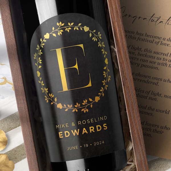 Personalized Wine Bottle Labels - Etsy